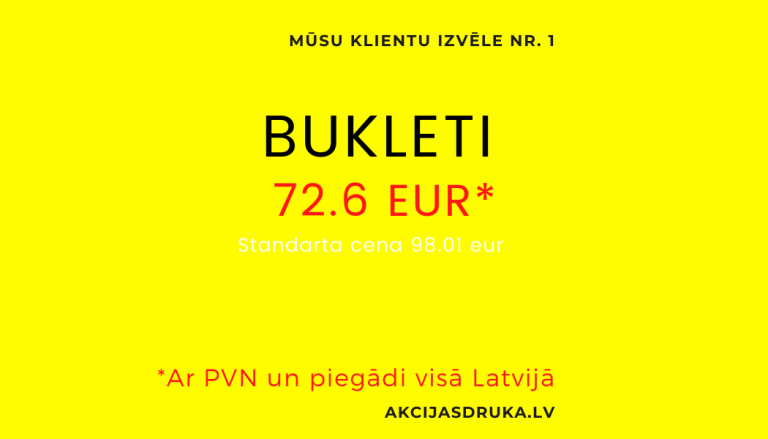 Bukleti un bukletu izgatavošana • Akcijasdruka